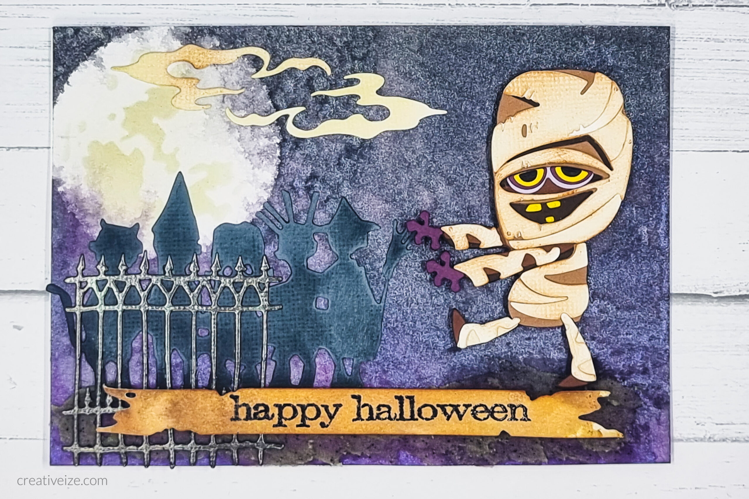 Costume Party Mummy Halloween Card - Creativeize