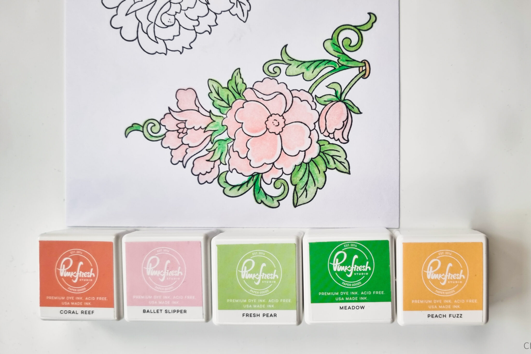 Color combos - Pinkfresh Studio inks - Creativeize