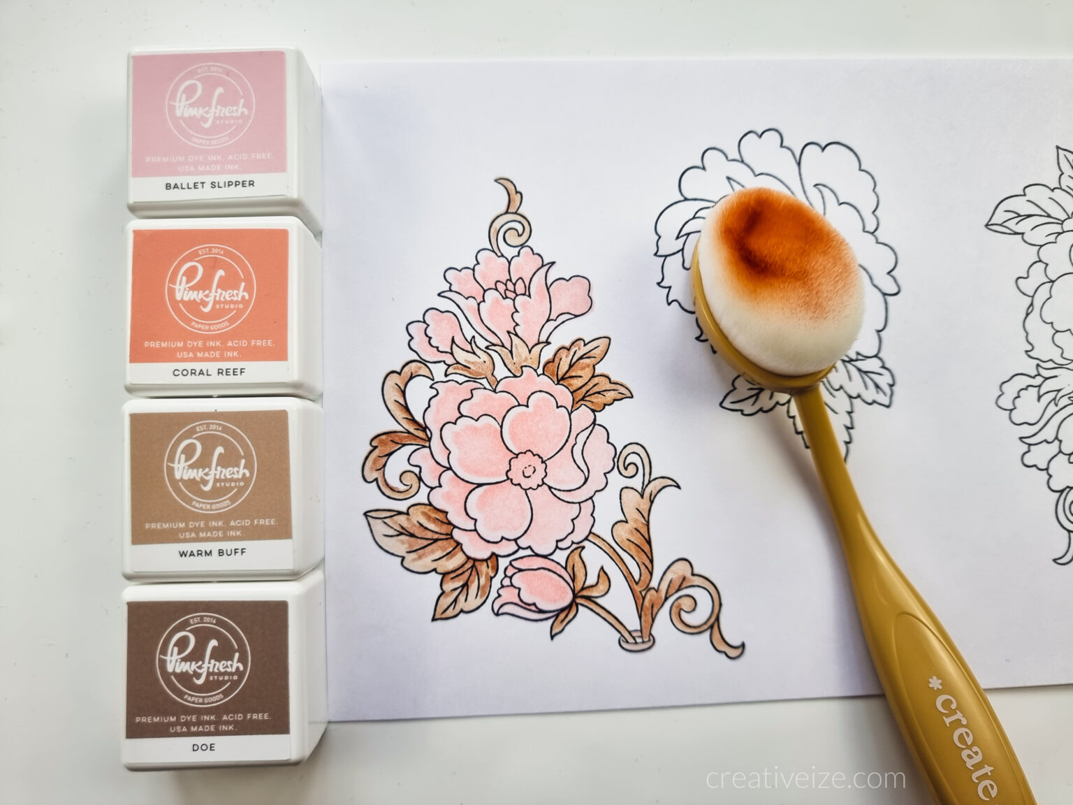 Color combos - Pinkfresh Studio inks - Creativeize