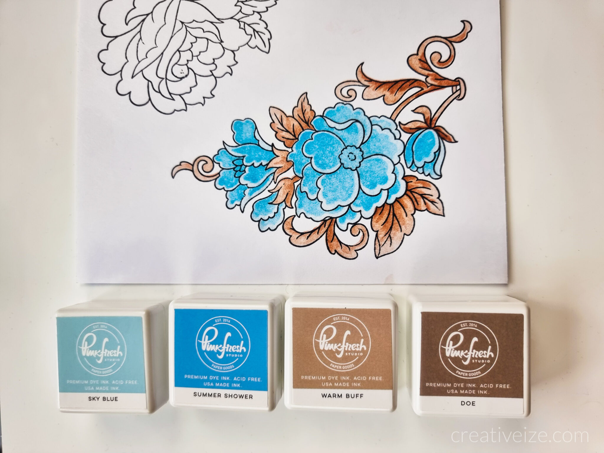 Color combos - Pinkfresh Studio inks - Creativeize